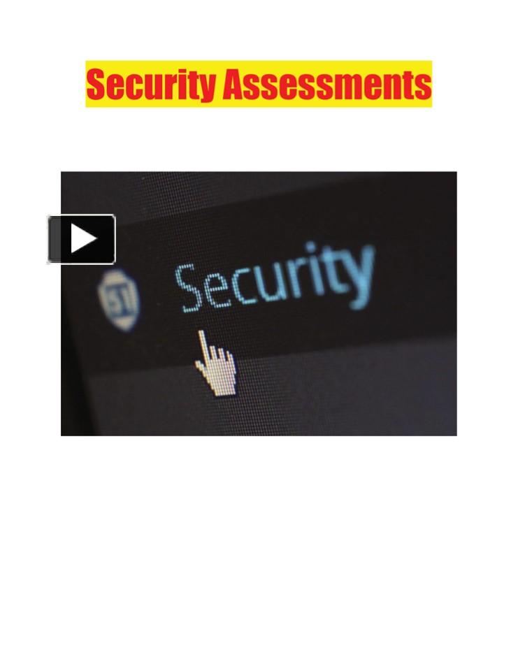 PPT – Security Assessments PowerPoint presentation | free to download ...