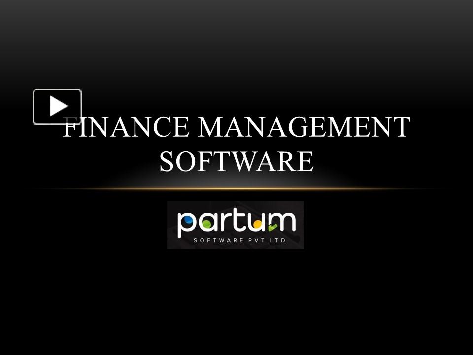 PPT – Finance Management Software - Free Demo PowerPoint presentation ...