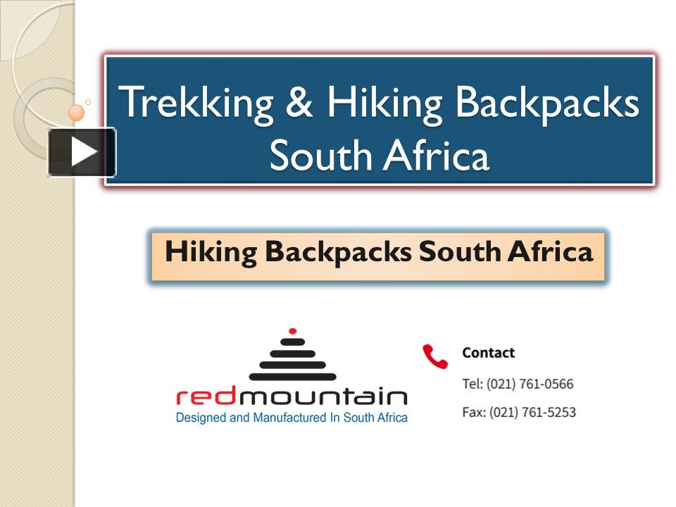 PPT – Trekking & Hiking Backpacks South Africa PowerPoint presentation ...