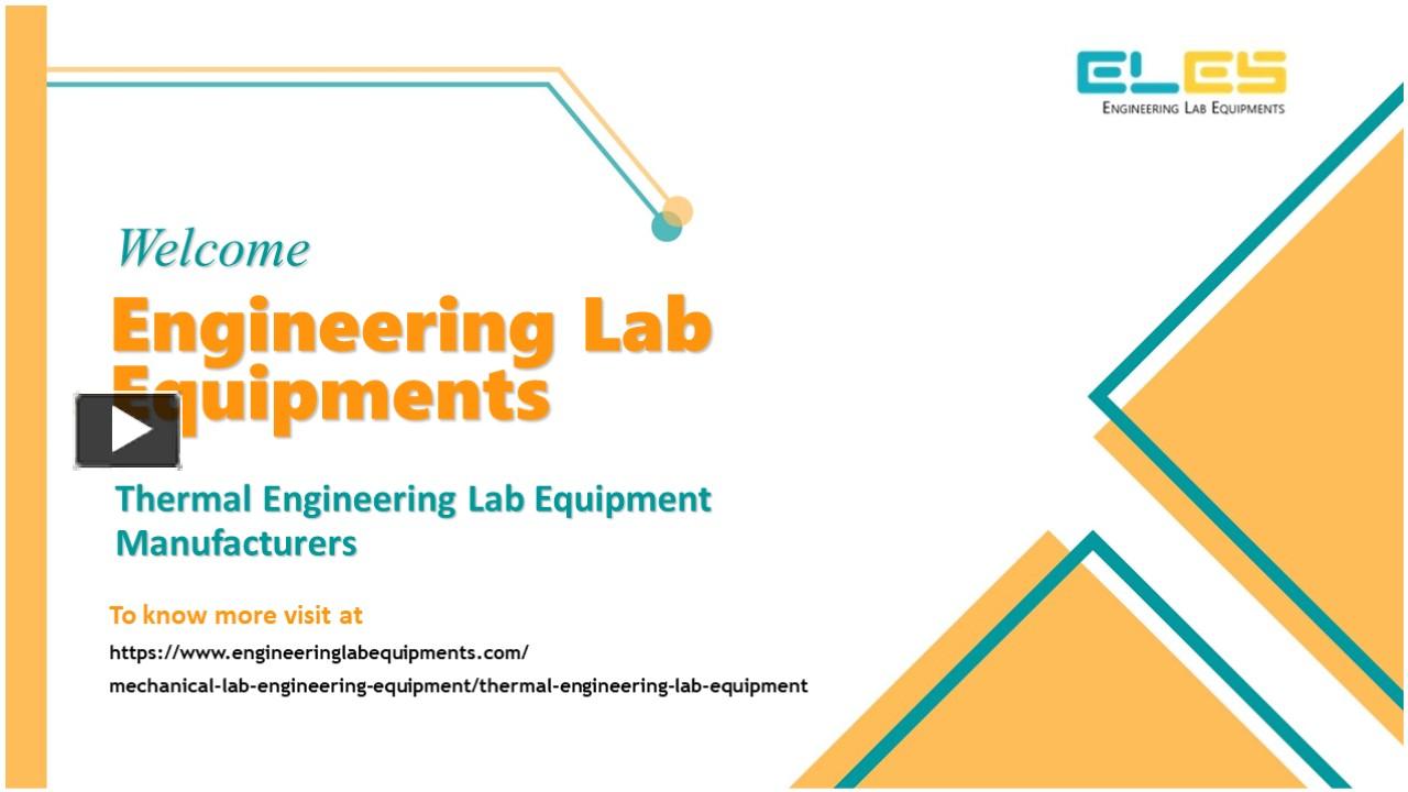 PPT – Thermal Engineering Lab Equipment Manufacturers PowerPoint ...