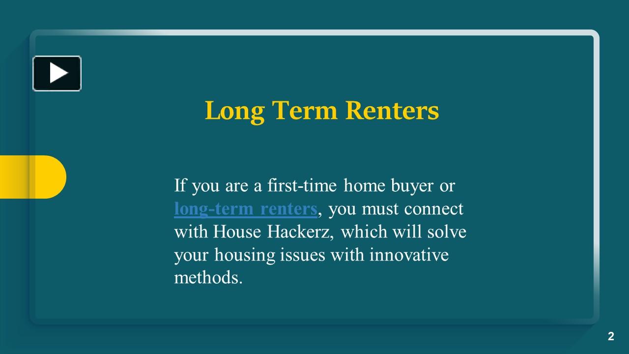 PPT – Long Term Renters PowerPoint presentation | free to download - id ...