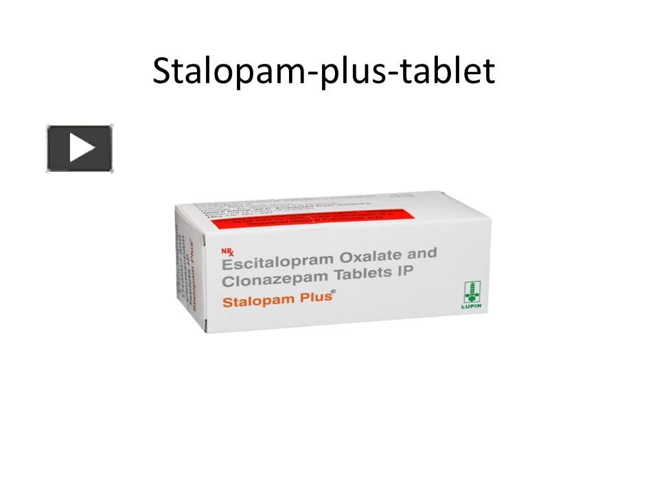 Stalopam Plus Tablets presentation | free to download