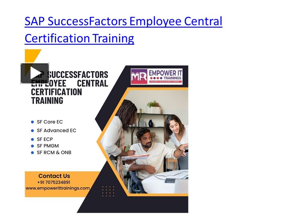 PPT – SAP SuccessFactors Employee Central Certification Training in UK ...