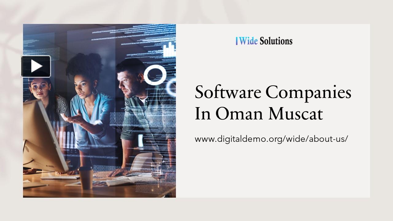 PPT – software companies in oman muscat image PowerPoint presentation ...