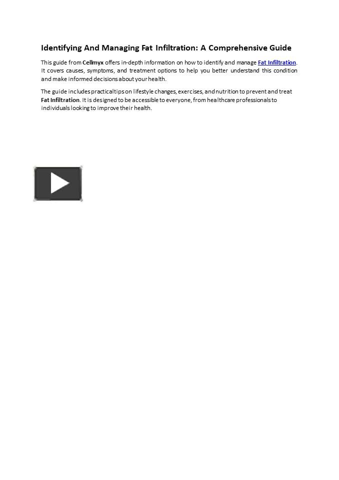 PPT – Identifying And Managing Fat Infiltration: A Comprehensive Guide ...