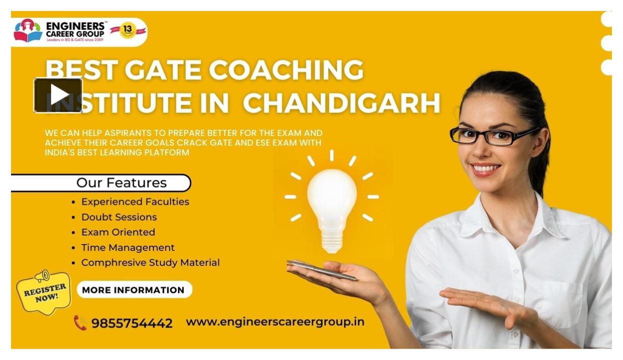Best GATE Coaching Institute In Chandigarh presentation | free to download