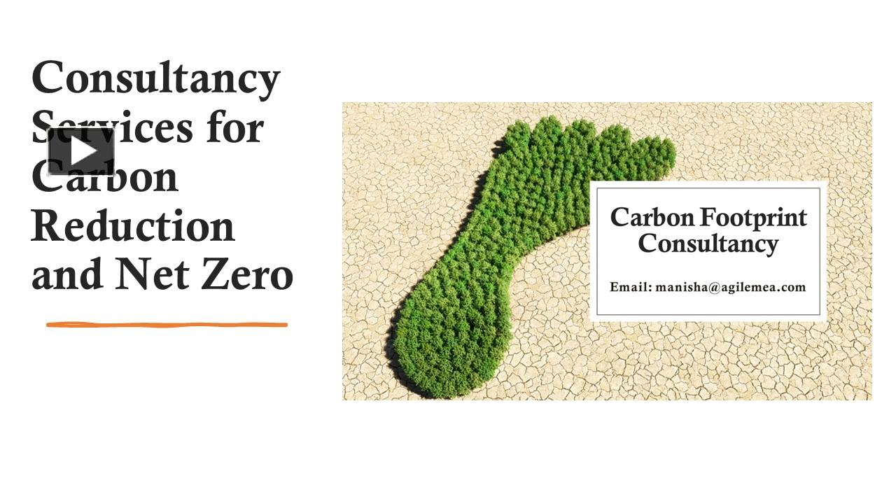 PPT – Consultancy Services for Carbon Reduction and Net Zero (1 ...