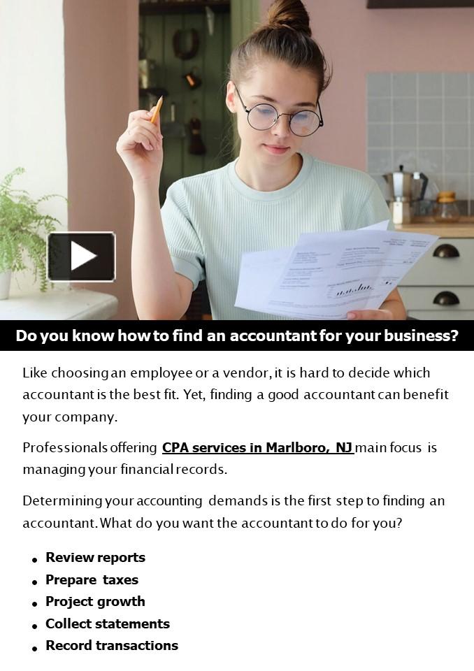 Do you know how to find an accountant for your business? presentation ...