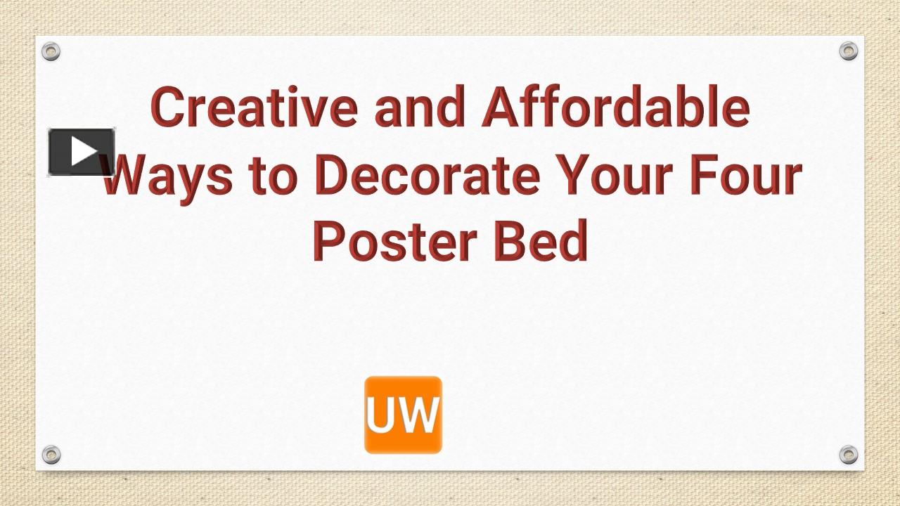 PPT – Modern Four Poster Bed with Storage Perfect for Your Bedroom ...