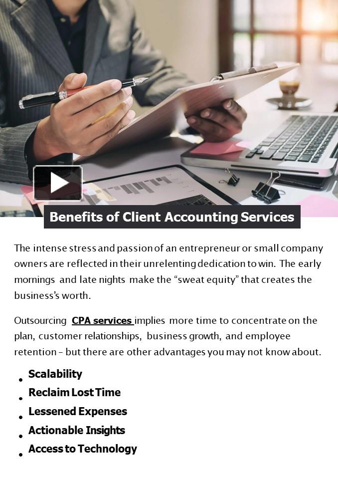 PPT – Benefits of Client Accounting Services PowerPoint presentation ...