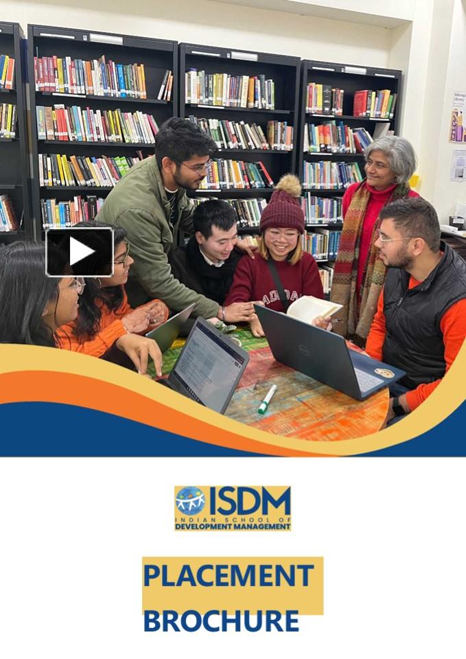 ISDM PLACEMENT BROCHURE - PGP-DM presentation | free to download