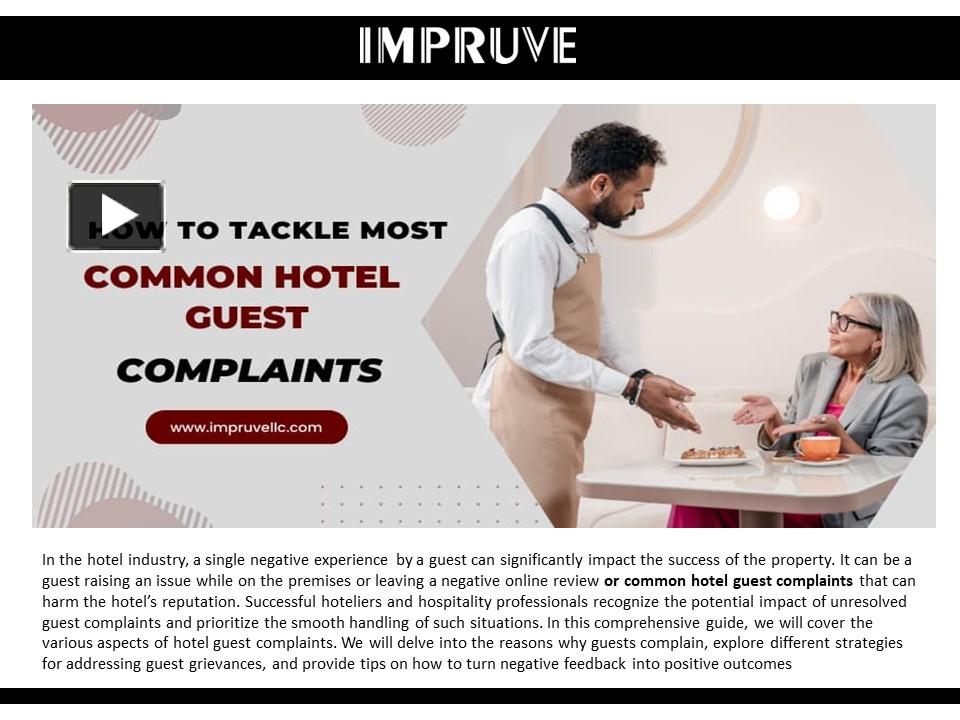 PPT – How to Tackle Most Common Hotel Guest Complaints PowerPoint ...