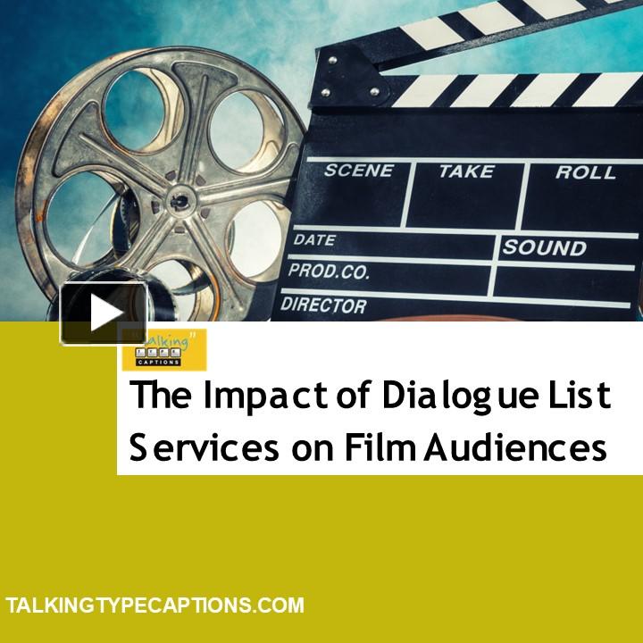 The Impact of Dialogue List Services on Film Audiences presentation ...