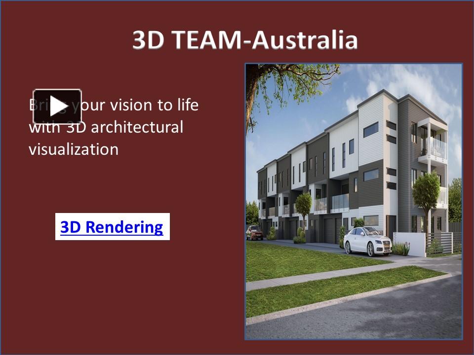 Bring your vision to life with 3D architectural visualization ...