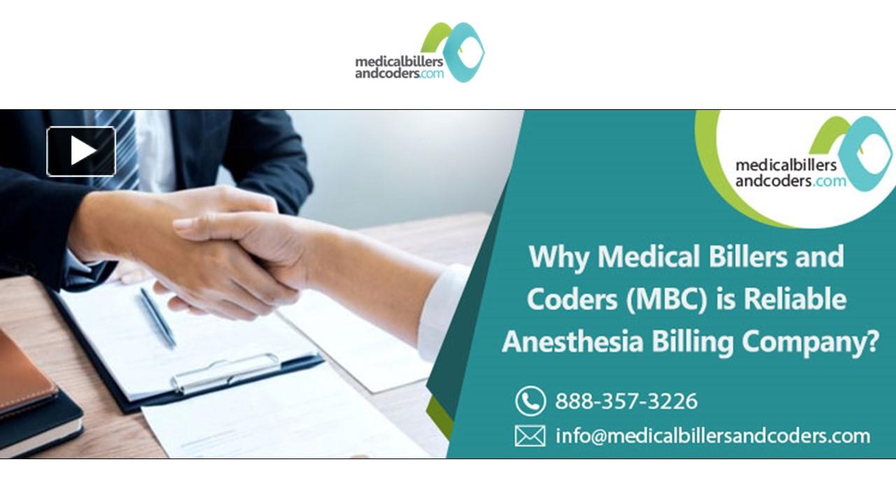 Why Medical Billers and Coders (MBC) is Reliable Anesthesia Billing ...