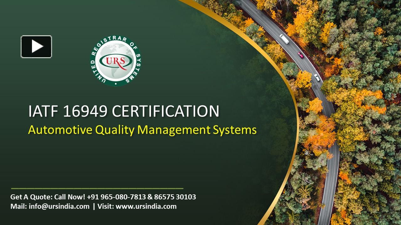 PPT – IATF 16949 Automotive Quality Management Systems PowerPoint ...