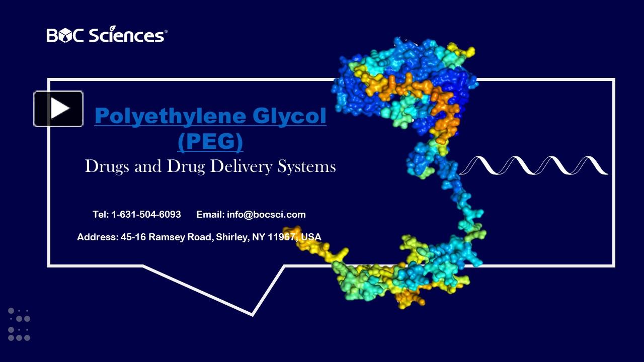 PEG for Drugs and Drug Delivery Systems presentation | free to download