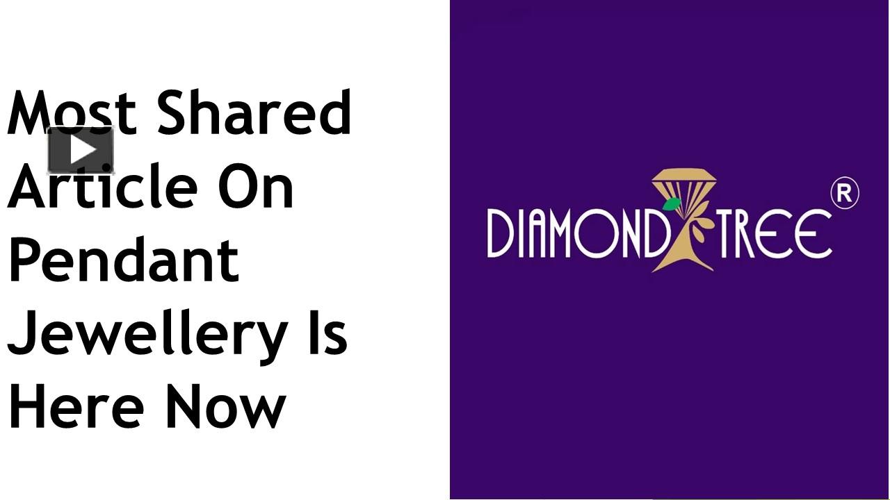 PPT – most shared article on pendant jewellery is here now PowerPoint ...