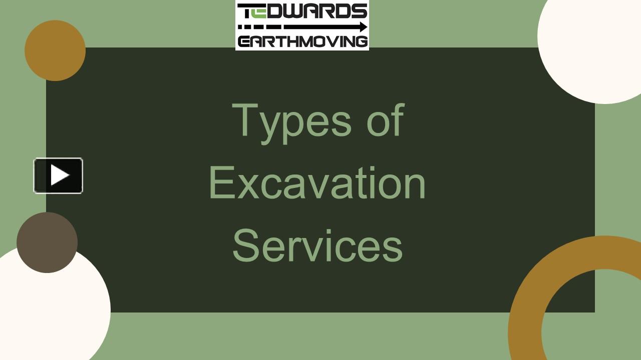PPT – Types Of Excavation Services PowerPoint presentation | free to ...