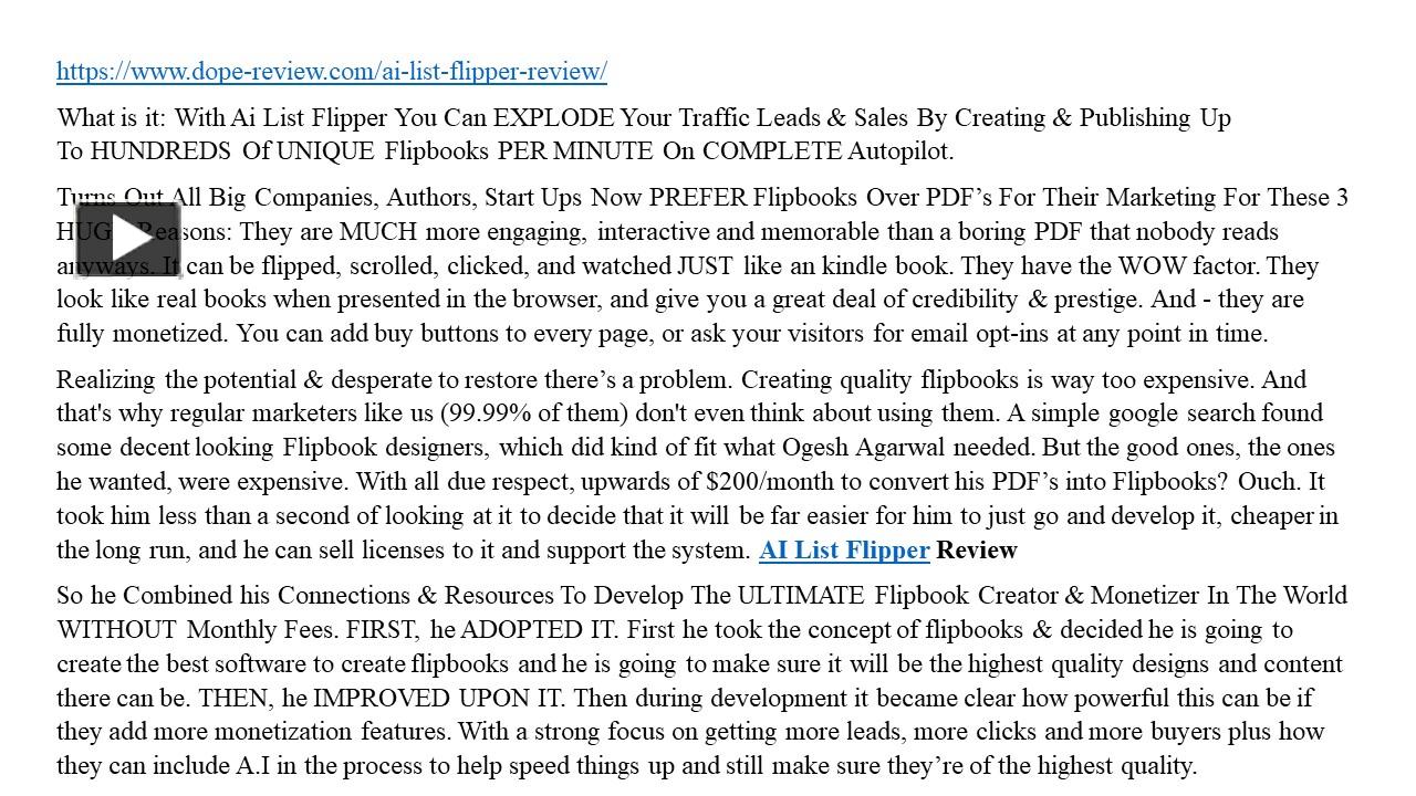 PPT – AI List Flipper Review PowerPoint presentation | free to download ...