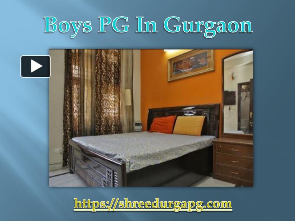 Tips to Find the Best Boys PG in Gurgaon presentation | free to download
