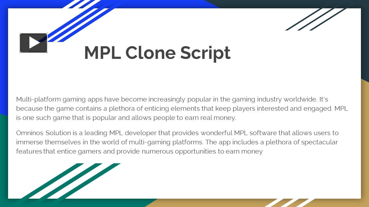 MPL Cone Script presentation | free to download