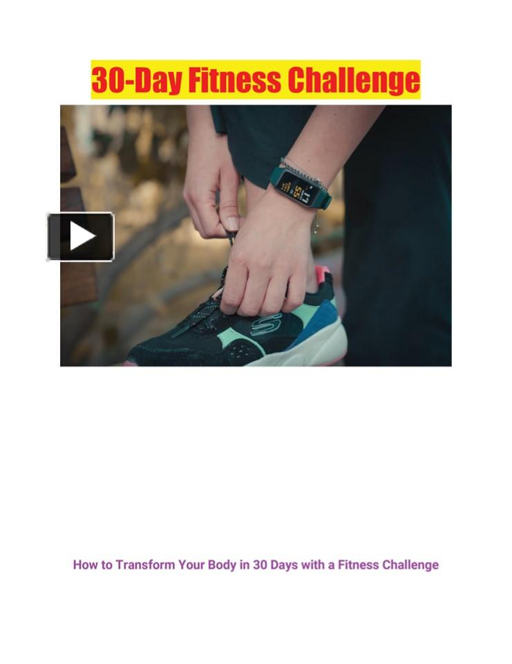 PPT – 30-day Fitness Challenge PowerPoint presentation | free to ...