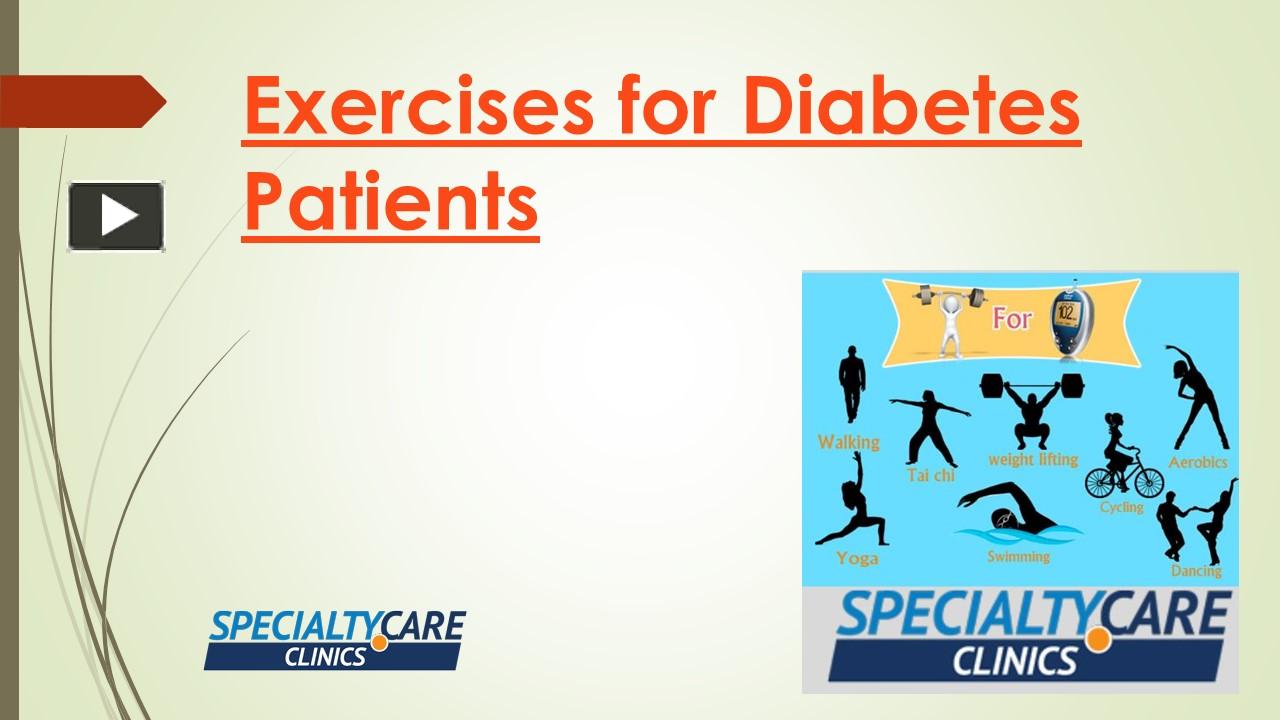 PPT – Exercises For Diabetes Patients PowerPoint presentation | free to ...