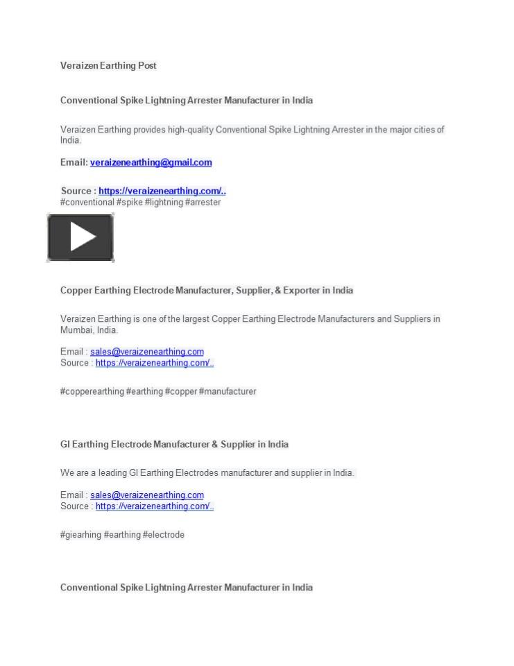 GI Pipe In Strip | Pure Copper Earthing Electrode | Copper Bonded ...