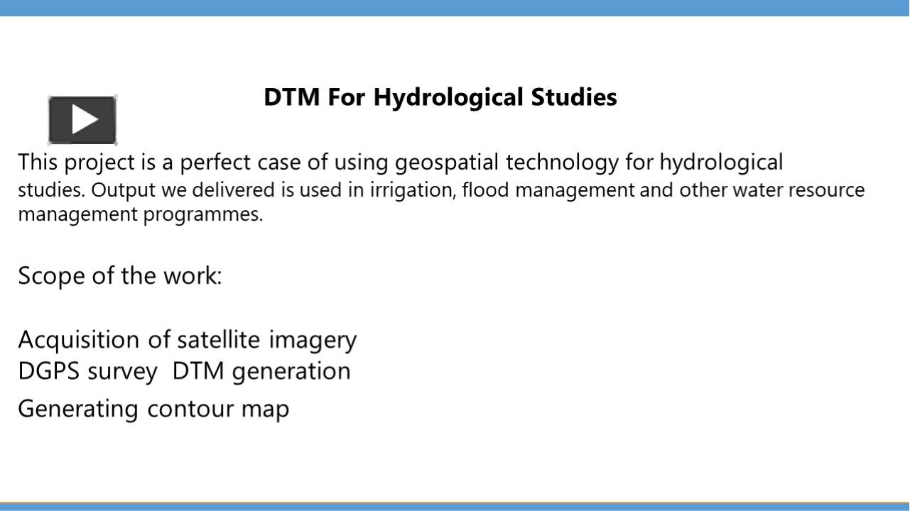 PPT – DTM For Hydrological Studies PowerPoint presentation | free to ...