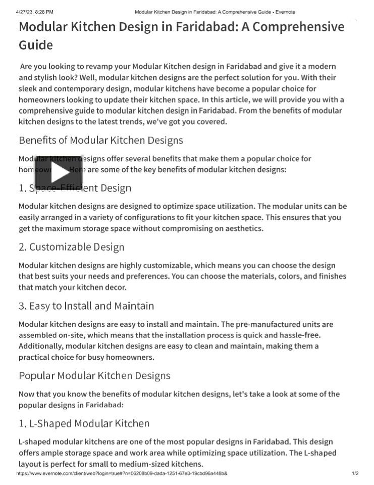 PPT – modular kitchen design in faridabad PowerPoint presentation ...