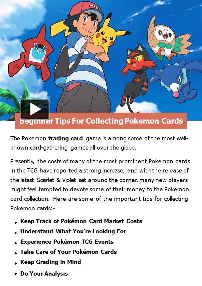 PPT – Beginner Tips For Collecting Pokemon Cards PowerPoint ...