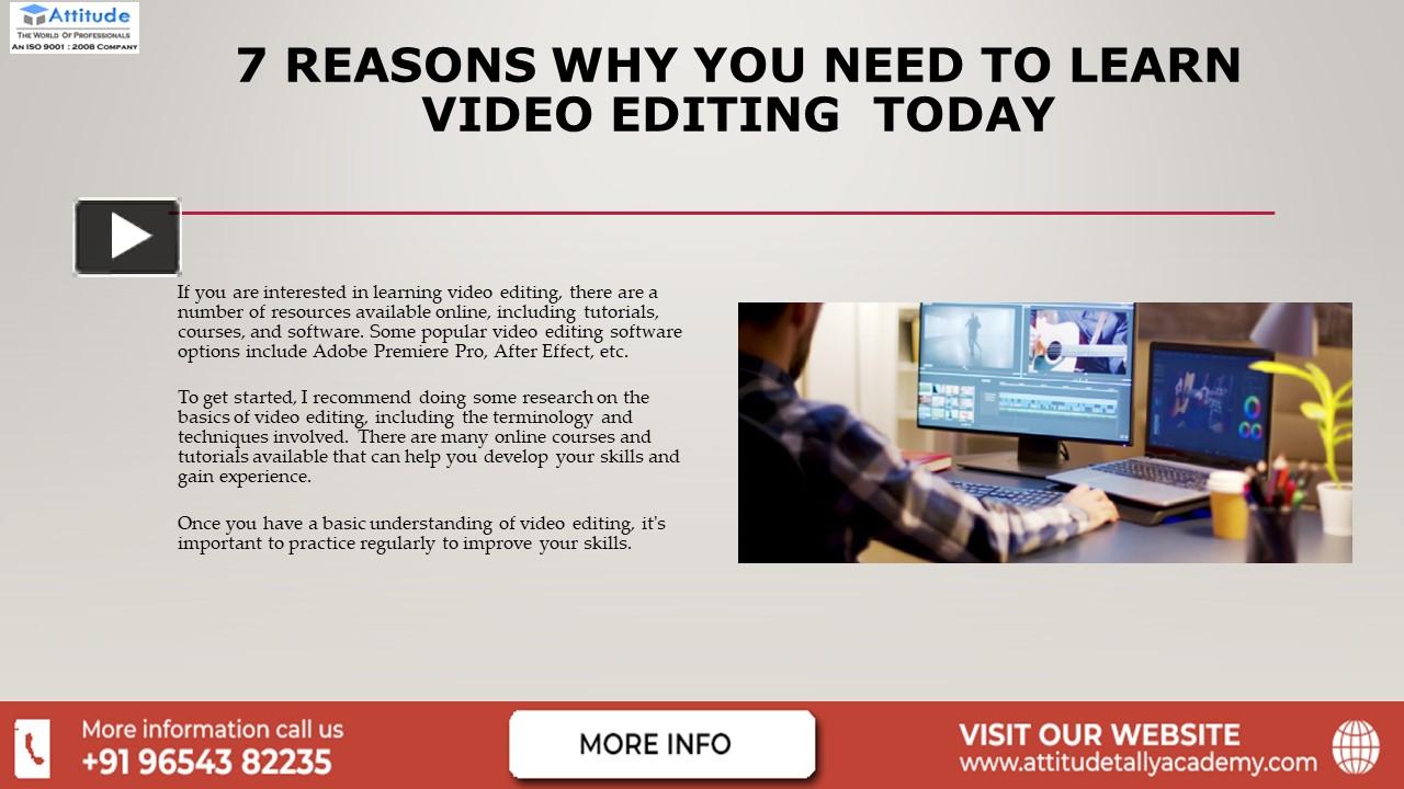 7 Reasons Why You Need to learn Video Editing Today presentation | free ...