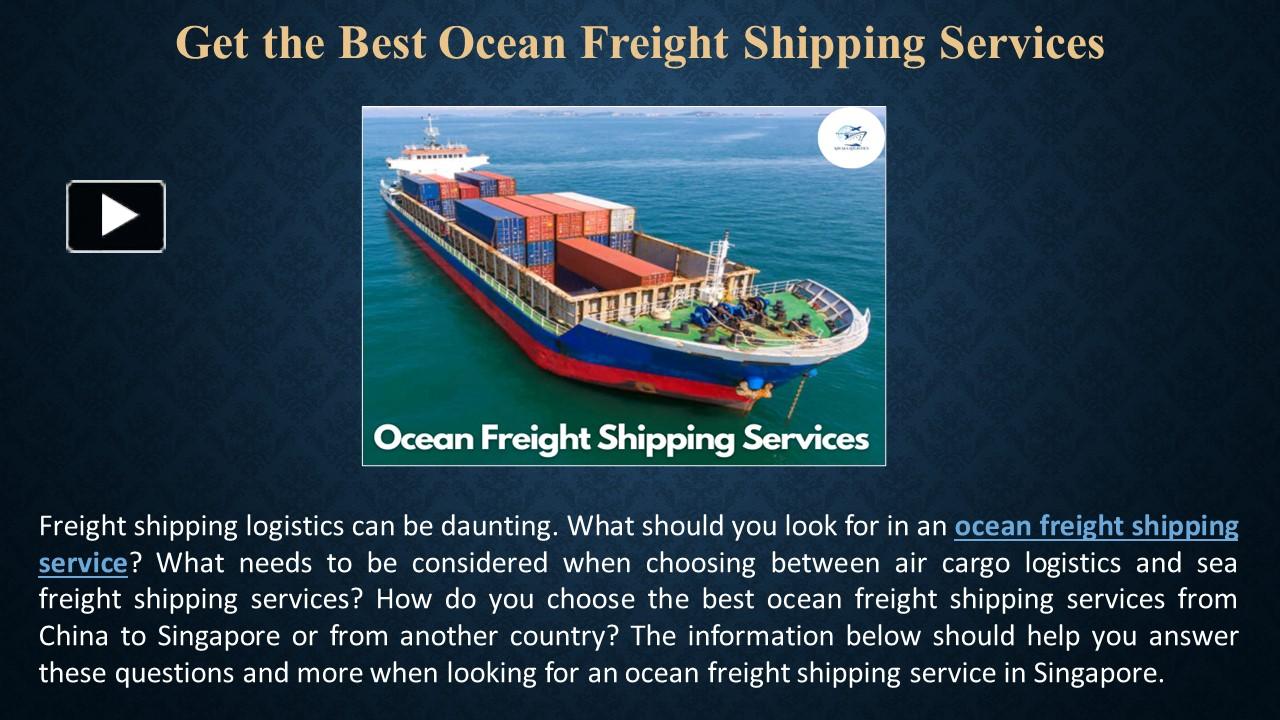 PPT – Get the Best Ocean Freight Shipping Services PowerPoint ...