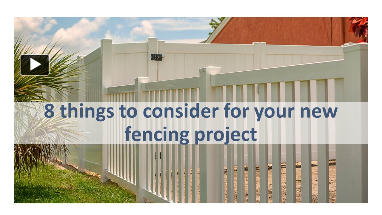new fencing project presentation | free to download