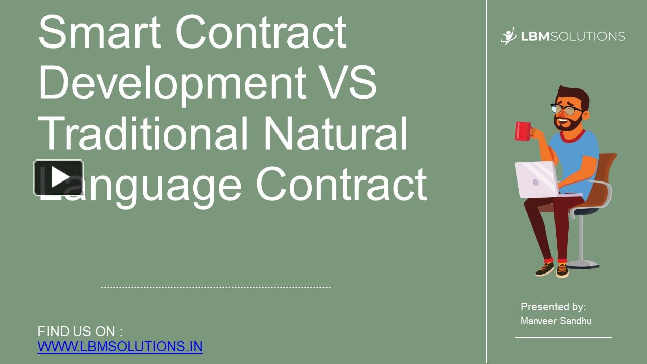 PPT – smart contract development vs traditional contracts (1 ...