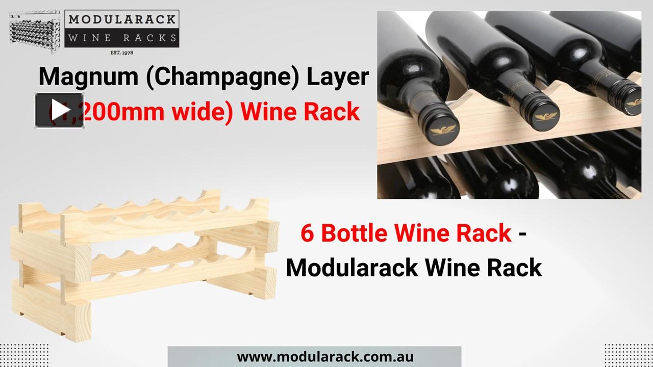 PPT – Magnum (Champagne) Layer (1,200mm wide) Wine Rack & 6 Bottle Wine ...