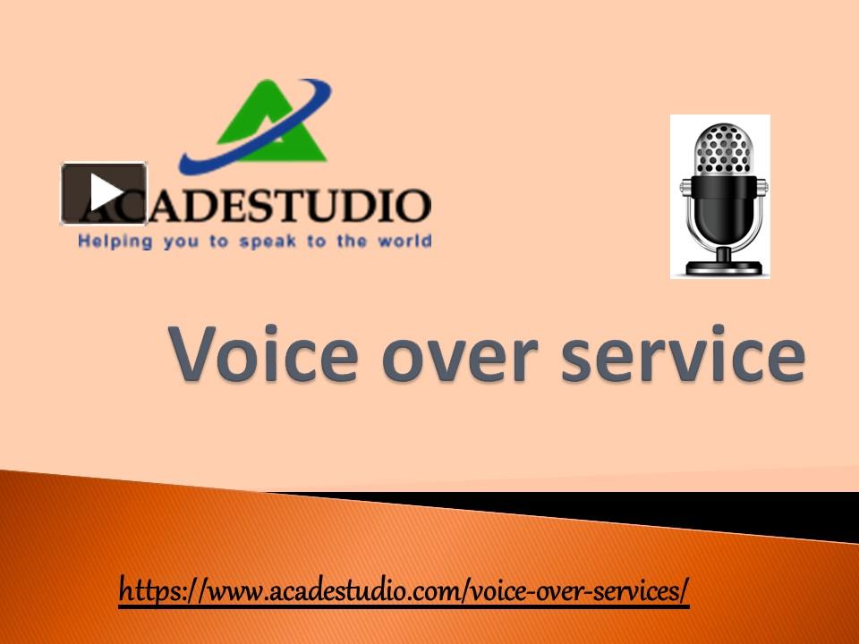 PPT – What are Voice over services? PowerPoint presentation | free to ...