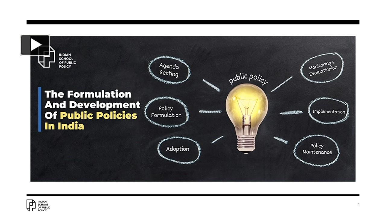 PPT – The Formulation And Development of Public Policies In India ...