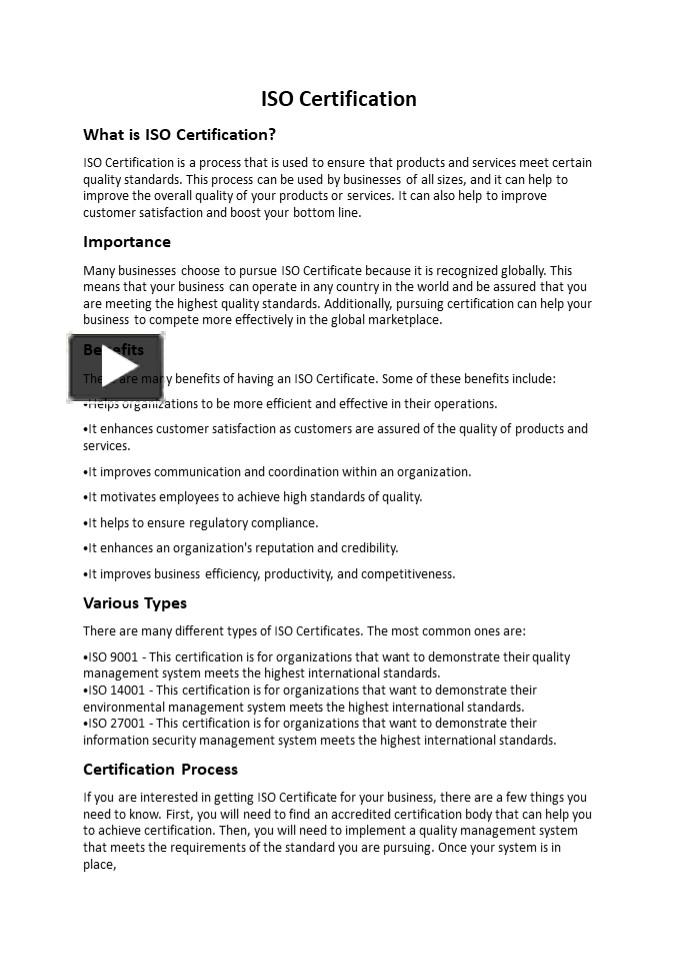PPT – certificación iso PowerPoint presentation | free to download - id ...