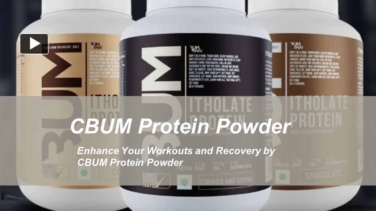 CBUM Protein Powder in India | HealthFarm presentation | free to download