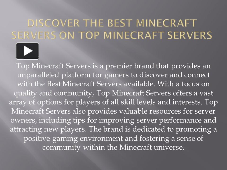 Discover the Best Minecraft Servers | Top Minecraft Servers ...
