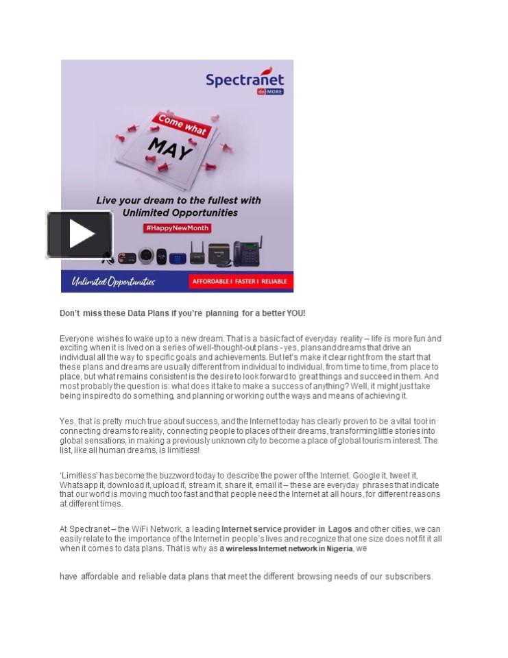 PPT – Don’t miss these Data Plans if you’re planning for a better YOU ...