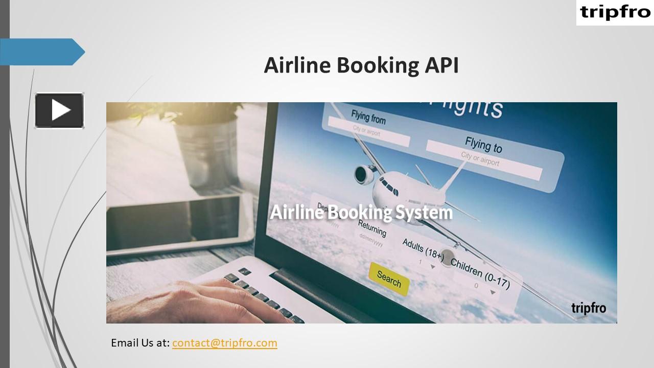 Airline Booking API presentation | free to download