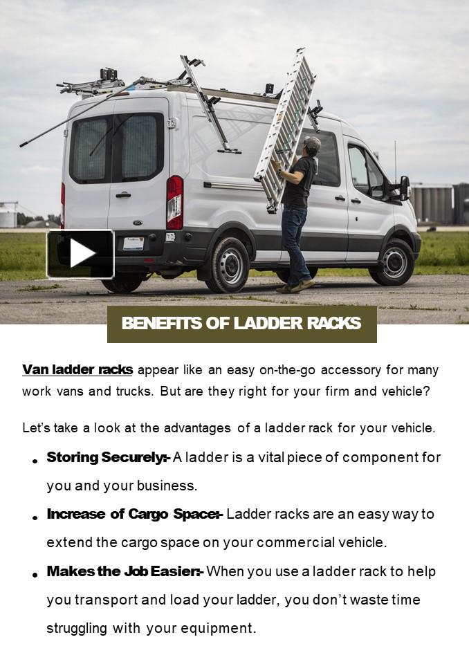 PPT – BENEFITS OF LADDER RACKS (1) PowerPoint presentation | free to ...