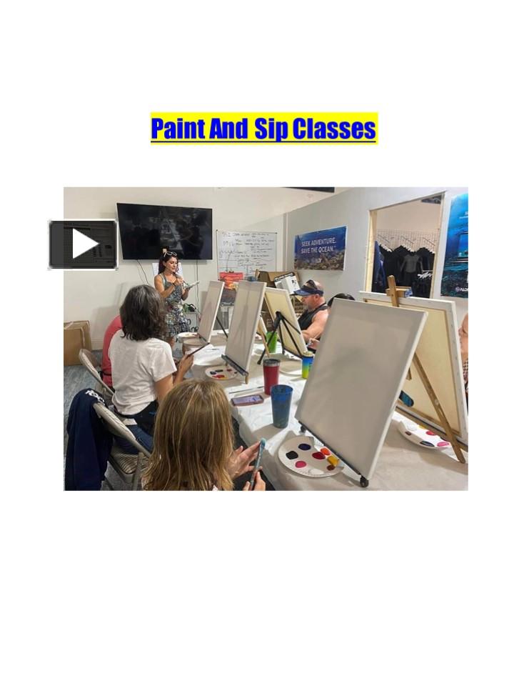 Paint And Sip Classes presentation | free to download