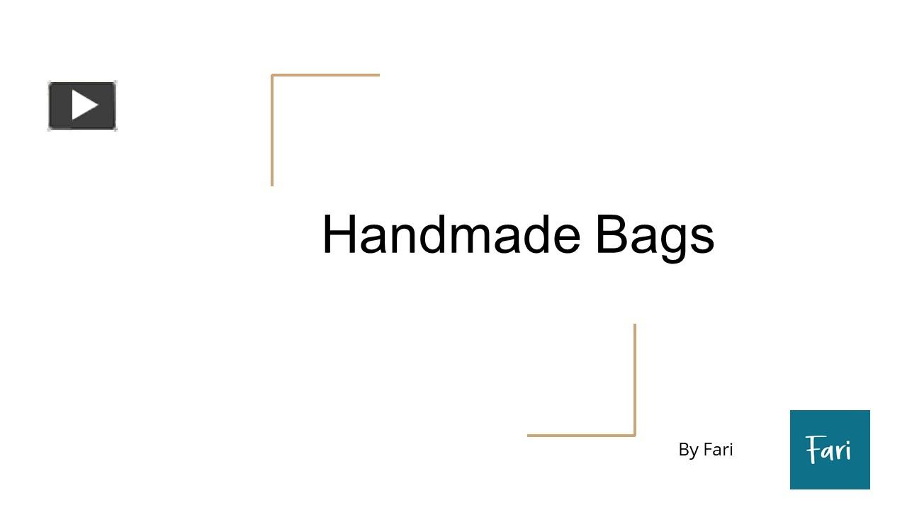 PPT – handmade bags PowerPoint presentation | free to download - id ...