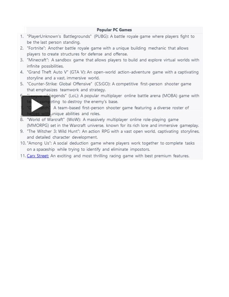 PPT – PC games PowerPoint presentation | free to download - id: 96d341 ...