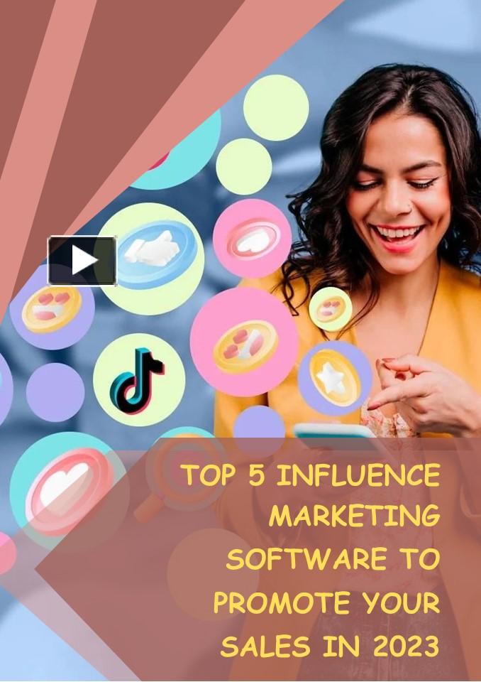 Top 5 Influence Marketing Software to Promote Your Sales in 2023 ...