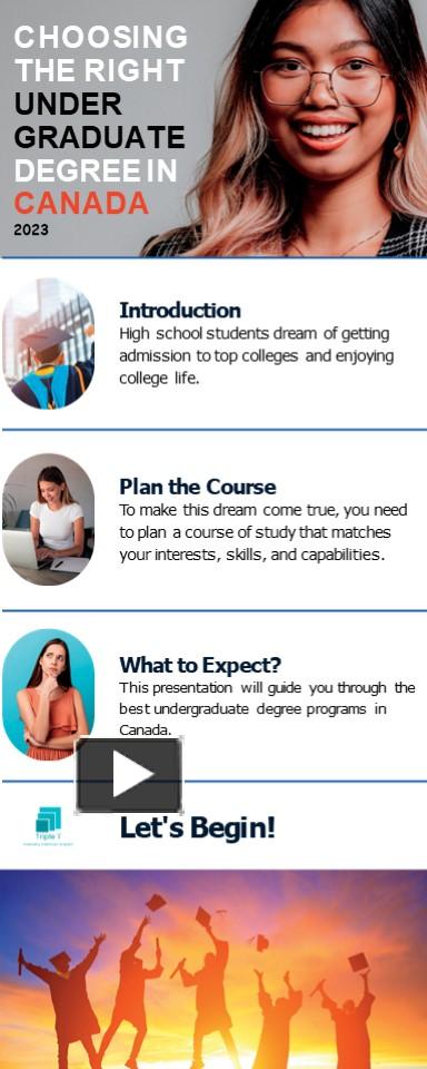 undergraduate courses in Canada presentation | free to download